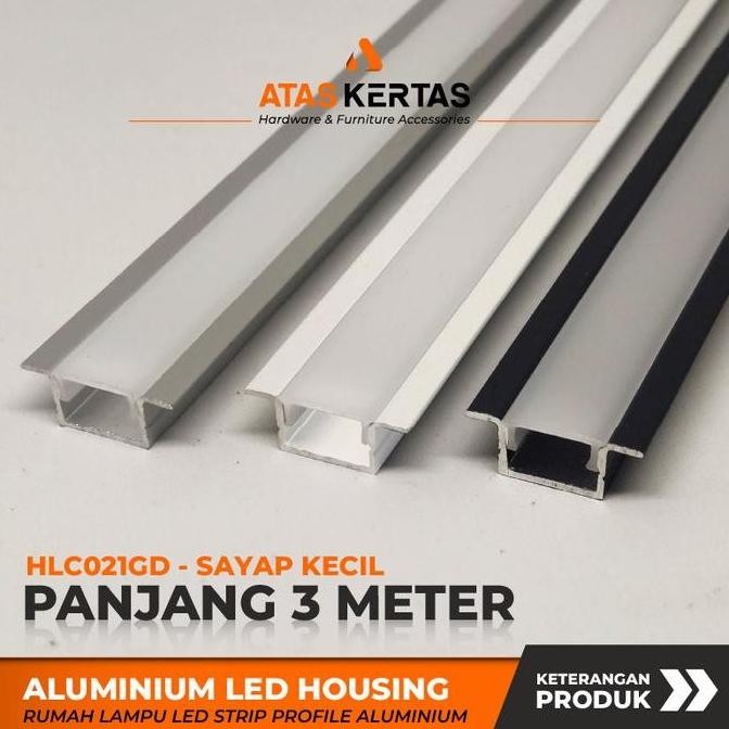 Jual Murah Profile Aluminium Led Strip Housing Casing Kap Rail Rumah ...