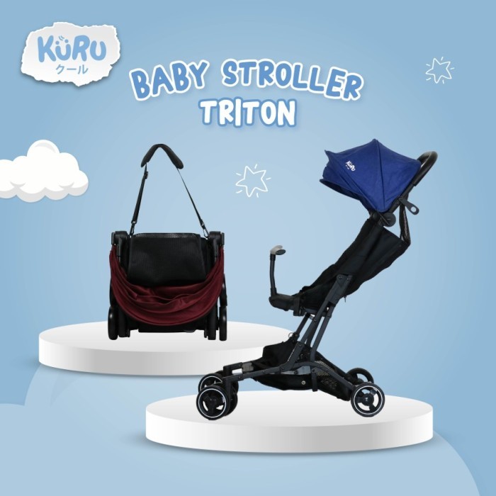 Jual KURU Triton Compact Size Stroller Kereta Dorong Bayi Cabin Size ...