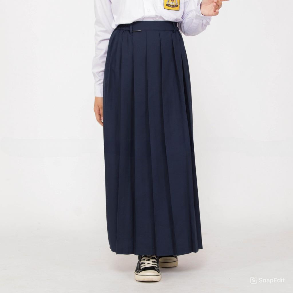 Jual Seragam Sekolah Rok Panjang Rempel bawah untuk smp ,mts Terlaris dan Murah / sragam sekolah ...