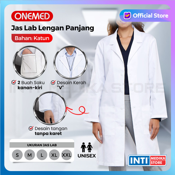 Jual ONEMED - Jas Lab lengan Panjang | Shopee Indonesia