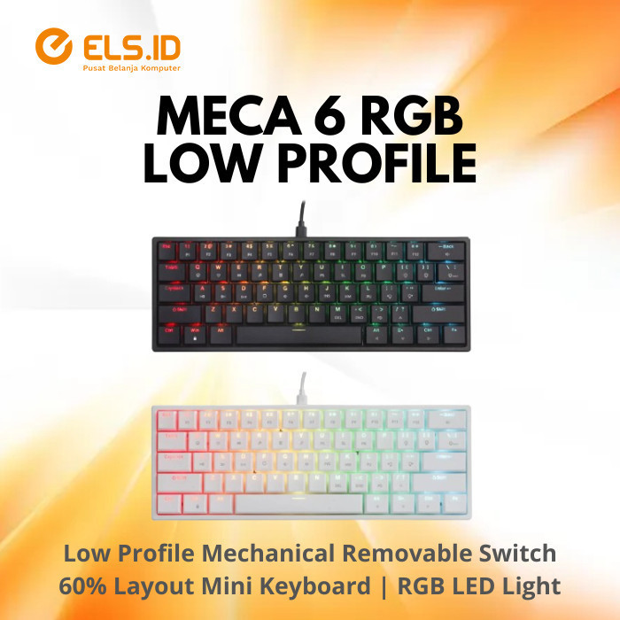 Jual Digital Alliance MECA 6 RGB Low Profile 60% Mechanical Keyboard Gaming | Shopee Indonesia