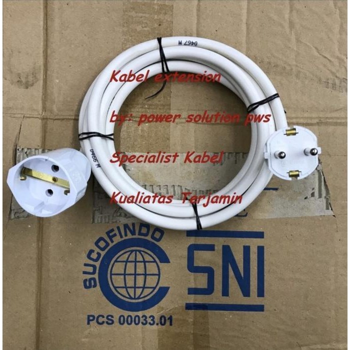 Jual Kabel listrik tambahan ( Extension ) 3M 1.5mm kabel rol Kawat ...