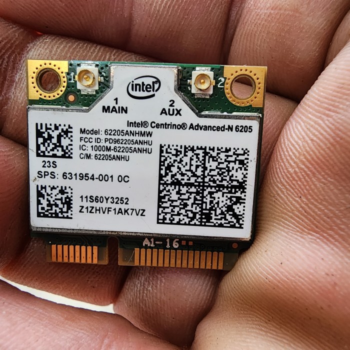 Jual WIFI CARD LAPTOP 300M WIFI INTEL 6205 62205ANHMW MINI PCI-E FIT ...