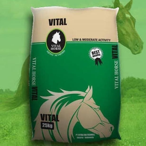 Jual Gojek Pelet Makanan Pakan Kelinci Kuda Kura-Kura Vital Horse 25 Kg ...