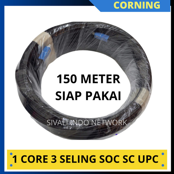 Jual HARGA DISC - KABEL PRECON 150 METER 1 CORE 3 SELING FO FIBER OPTIK SC UPC | Shopee Indonesia
