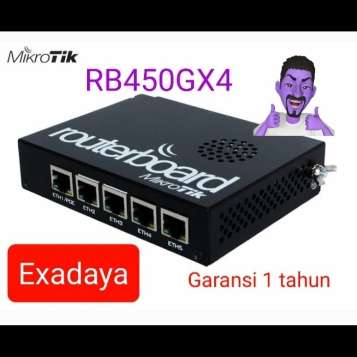 Jual HARGA DISC - Mikrotik RB450Gx4 Router Indoor 5 Port Gigabit ...