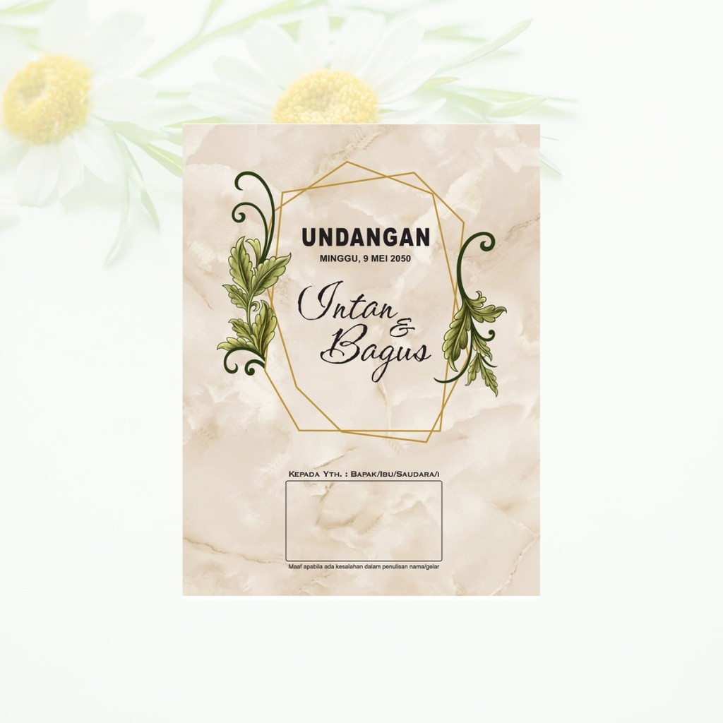 Jual Cetak Undangan Pernikahan Erba BLANKO UNDANGAN MURAH Simple 2210 ...