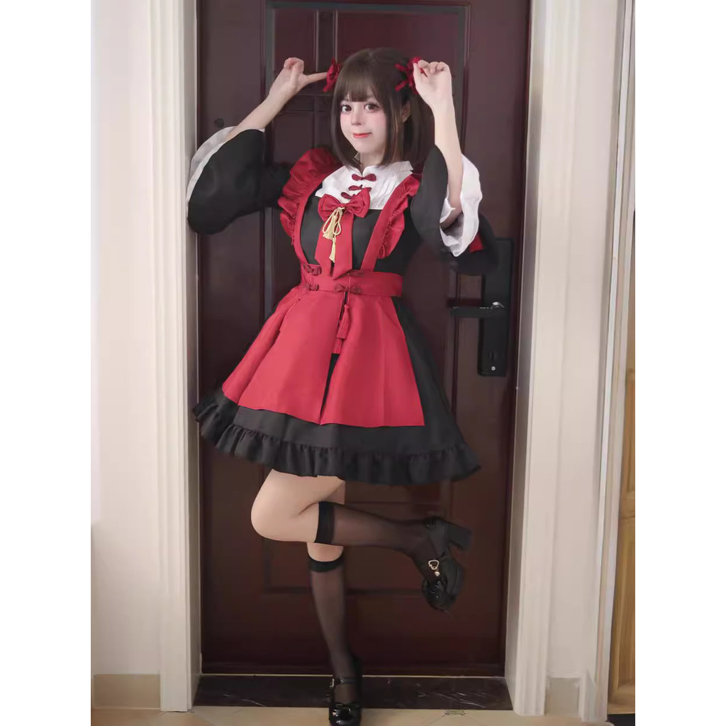 Jual Original New LOLITA Maid costume Maid cloth COS Costume Plus size ...