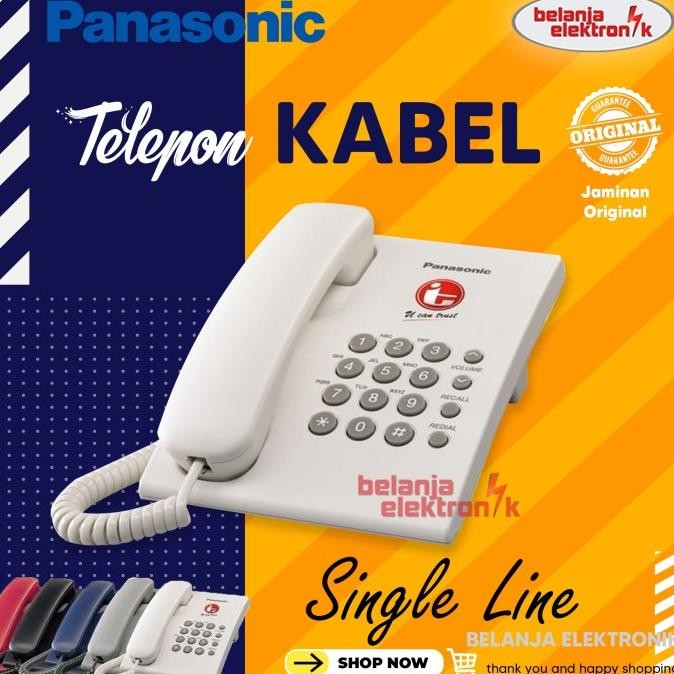 Jual TELEPHON RUMAH / KANTOR PANASONIC TELEPHONE KABEL KX-TS505 MX Garansi | Shopee Indonesia
