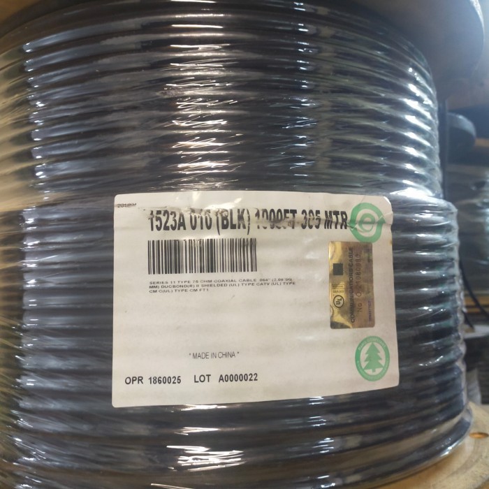 Jual kabel coaxial belden rg 11, belden 1523A original 305m | Shopee ...