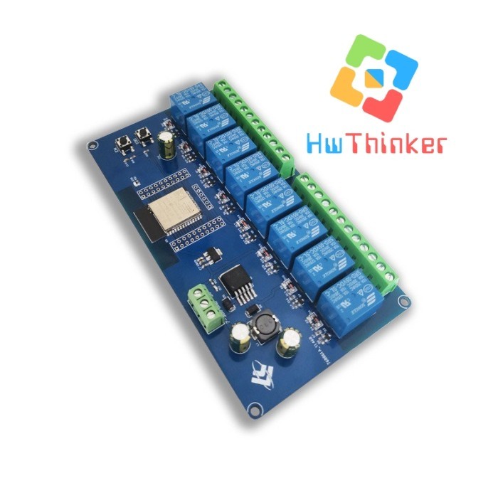 Jual Modul Esp32 With Relay 10A 8 Channel Ch 8Ch Wifi Bluetooth Wroom ...
