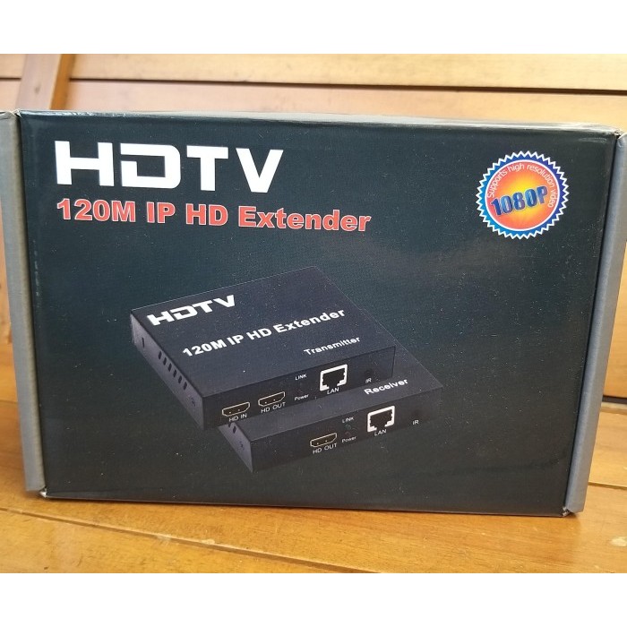 Jual HDMI Extender 120M VIA LAN UTP CAT6 / Extender HDMI to LAN 120 ...