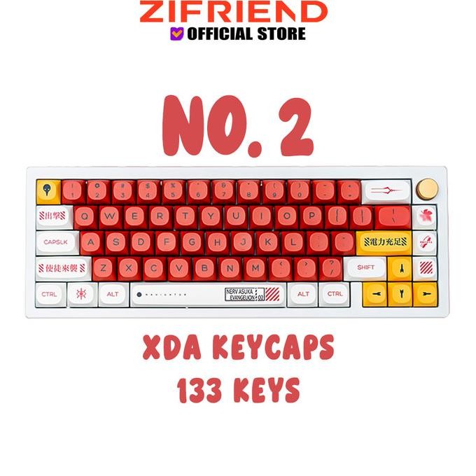 Jual TERBARU - ZIFRIEND NO.2 Theme Keycaps 138 Keys XDA Profile Dye-sublimated Keycap PBT ...