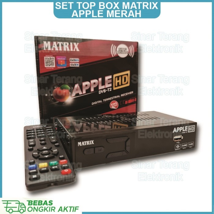 Jual Set Top Box TV Digital DVB T2 Matrix Apple HD | Shopee Indonesia