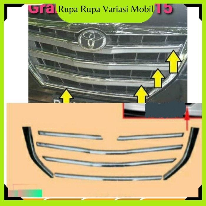 Jual List Lis Grille Grill Tempel Depan Bumper Toyota Grand Innova ...