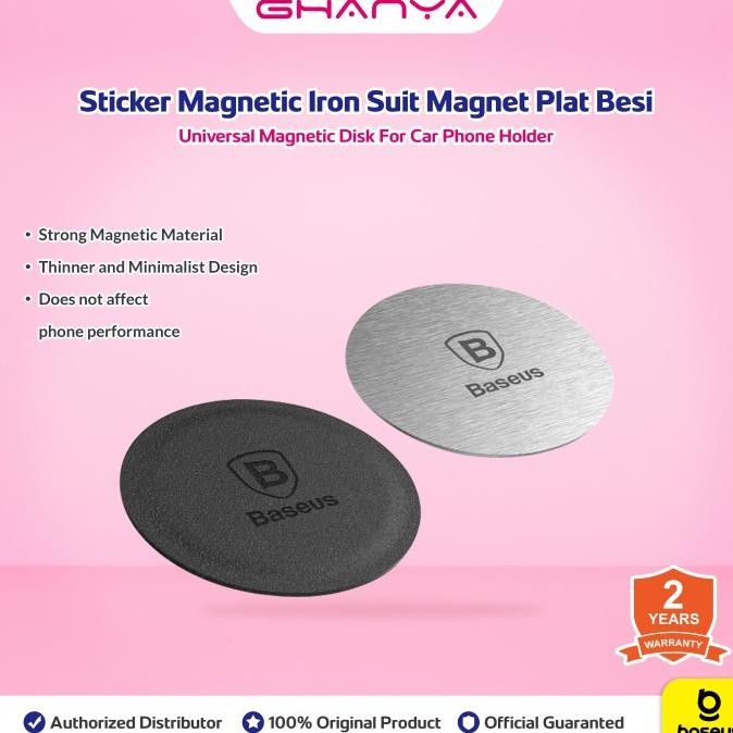 Jual Tersedia BASEUS ORIGINAL Sticker Magnetic Iron Suit Magnet Plat ...