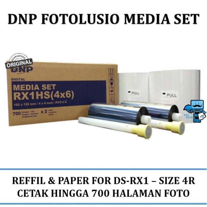 Jual Refill Dnp Fotolusio Ds-Rx1 Photobooth Printer - Media Set + Paper 4R | Shopee Indonesia