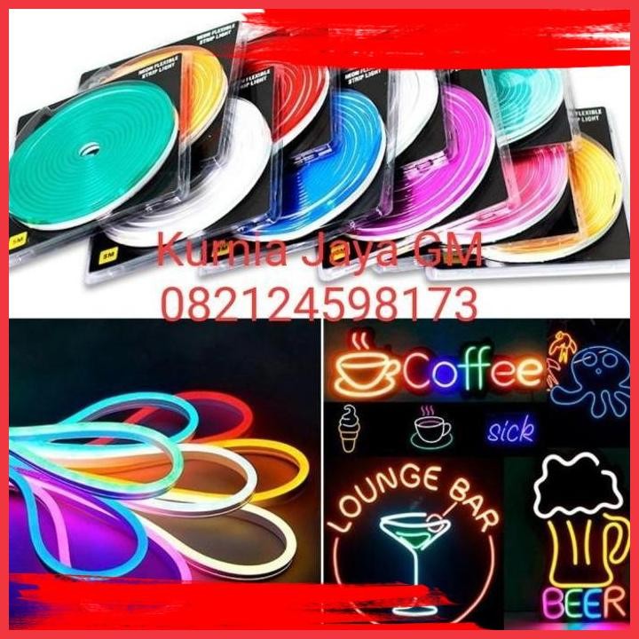 Jual (KJG) LAMPU NEON FLEX LIGHT LED / SELANG SUSU 12VOLT - 5METER ...