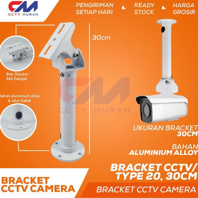 Jual Adjustable Bracket Tiang CCTV Indoor, Outdoor 20 - 60 CM | Shopee ...