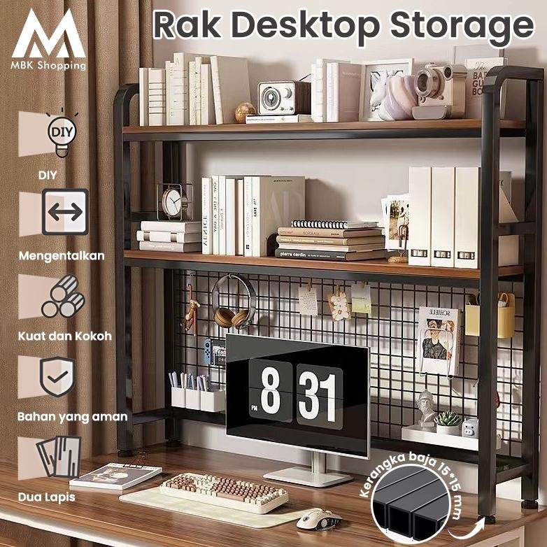 Jual Rak Desktop Storage Rak buku Tempat Buku Rak Polaroid Rak Meja ...