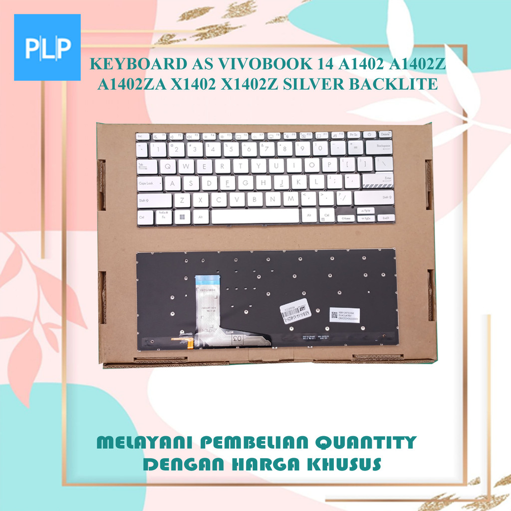 Jual Keyboard Laptop AS Vivobook 14 a1402 a1402z a1402za Silver ...