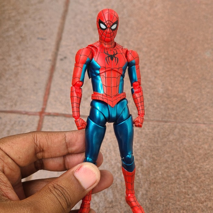 Jual custom head sculpt spiderman V18 untuk shf red and blue suit ...