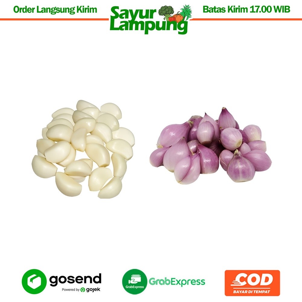 Jual Bawang Kupas Campur 250 Gr - Sayur Lampung | Shopee Indonesia
