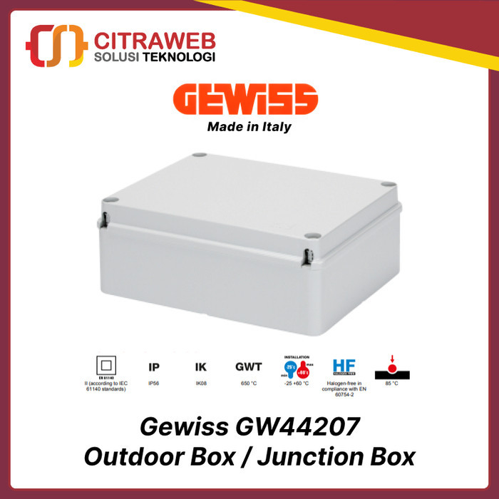 Jual Junction Box Outdoor Box Gewiss Weatherproof | Shopee Indonesia