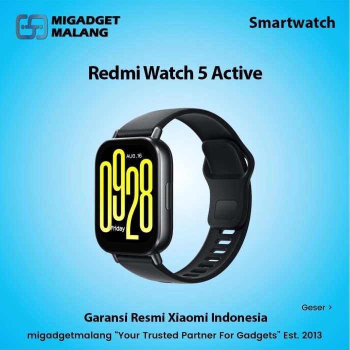 Jual Redmi Watch 5 Active Smartwatch Bluetooth Calling Tahan Air IPX8 ...