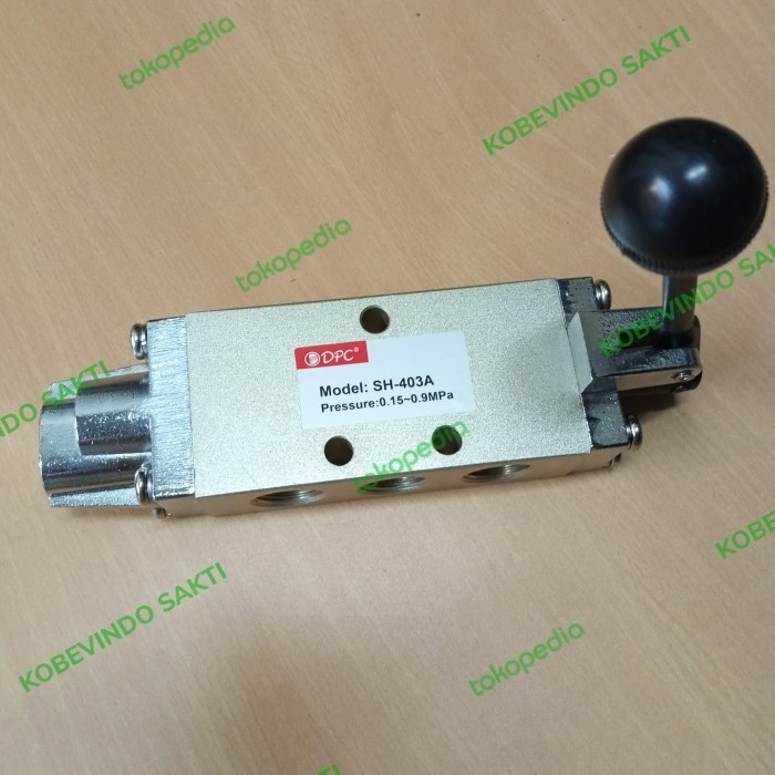 Jual Hand Valve Pneumatic 5/2 Port 3/8" With Spring Sh403A | Shopee ...