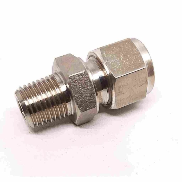 Jual Male Connector 1/2" Od X 3/4"Mnpt Ss316 Swagelok | Shopee Indonesia