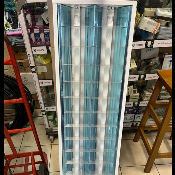 Jual Set Kap RM Lampu Neon LED 2X36 Full set LED 18 watt panjang 120cm ...