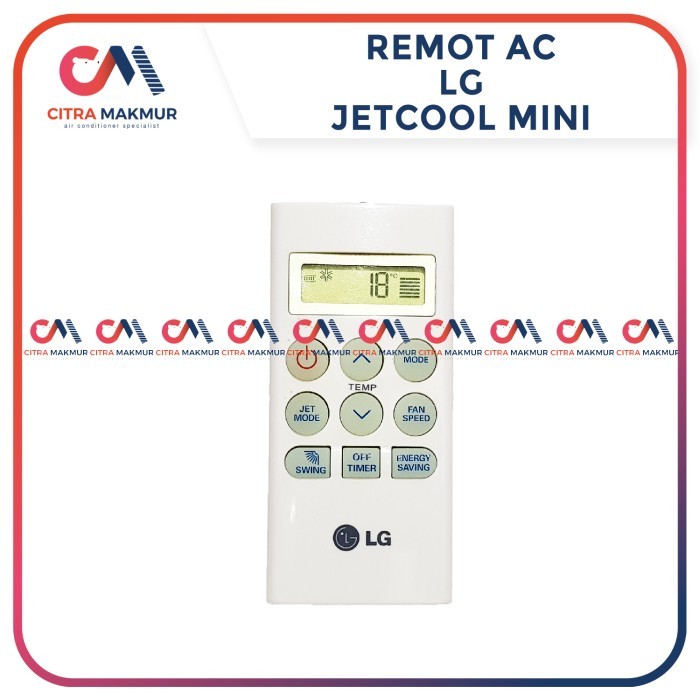 Jual REMOTE AC LG MINI JETCOOL PLASMA HERCULES KECIL ORIGINAL REMOT ...