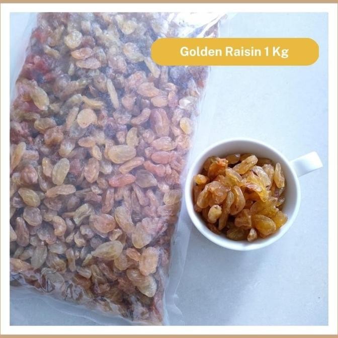 Jual Ready Golden Raisin ( Kismis Kuning ) Rasa Enak Tidak Pahit - 1 Kg | Shopee Indonesia