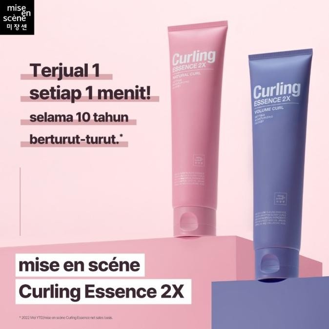Jual BEBAS ONGKIR - Mise en Scene Curling Essence 2X Natural Curl 150ml - Krim Rambut dengan ...