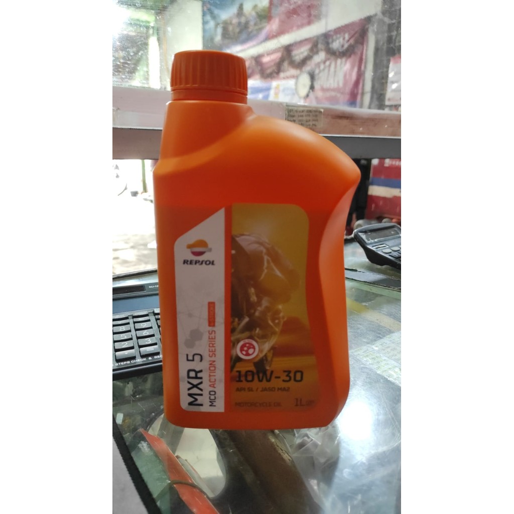 Jual oli Repsol MXR5 1000ml , 10 W-30 1liter | Shopee Indonesia