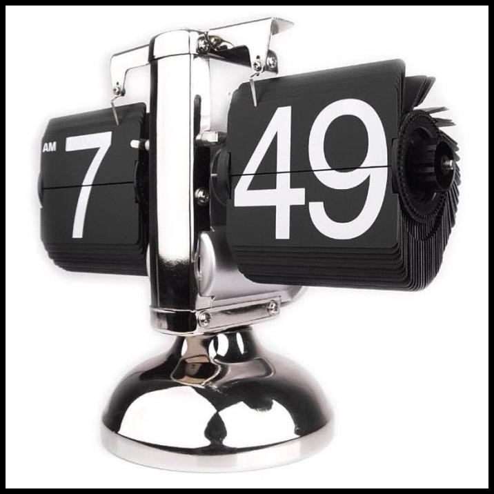 Jual Vintage Retro Table Flip Desk Clock Desk Jam Meja Classic Jadul ...