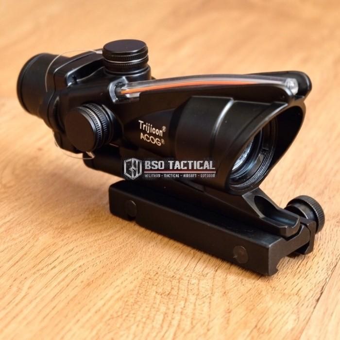 Jual Scope Acog Trijicon Red Green Dot Holosight 4x32 Style Full Metal Premium | Shopee Indonesia