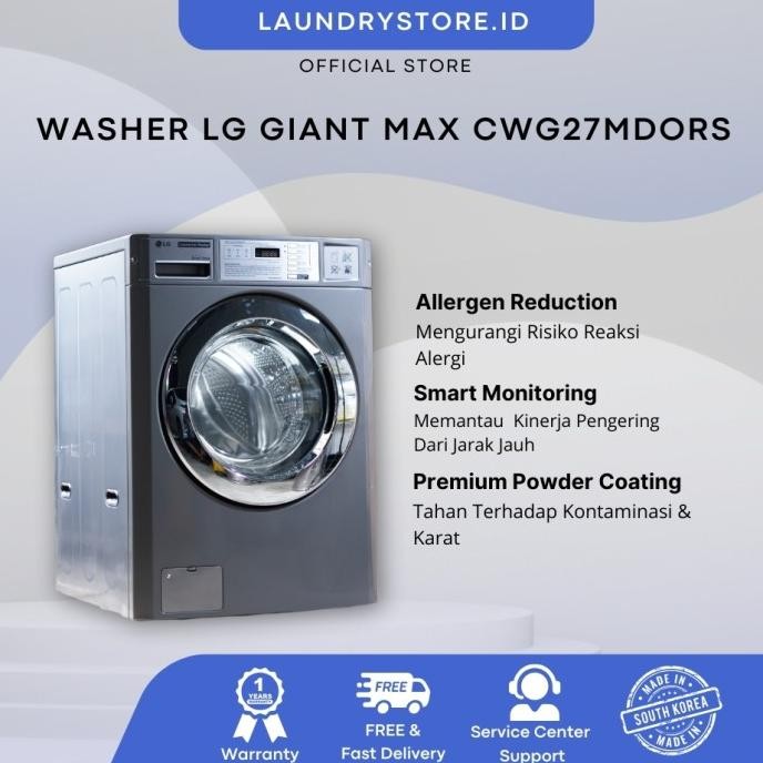 Jual NEW Mesin Cuci Commercial Laundry LG Giant Max Kapasitas 13 Kg ...