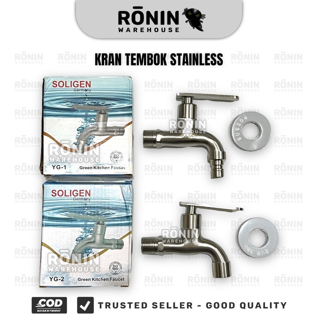Jual SOLIGEN Kran Tembok Stainless Air taman YG | Shopee Indonesia