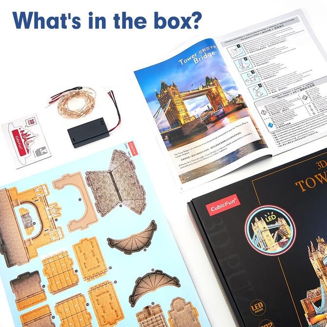 Jual Cubicfun Tower Bridge Led Master Collection L531H - 3D Puzzle ...