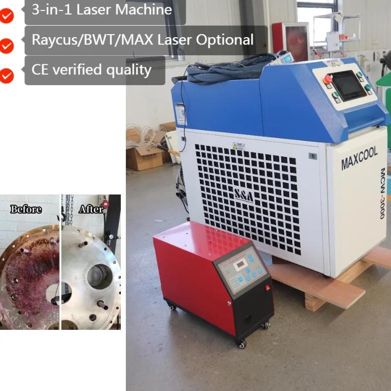 Jual 220V Continuous Laser 3-In-1 Machine Auto Wire Feeding Cnc Optic ...