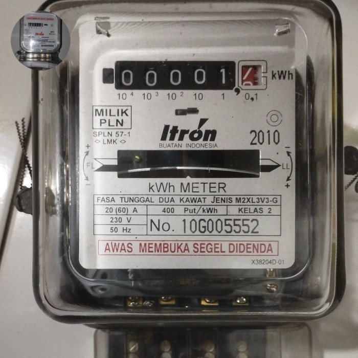 Jual Kwh Meter Itron 1 Pase 20/60 Amper Uji Tera | Shopee Indonesia