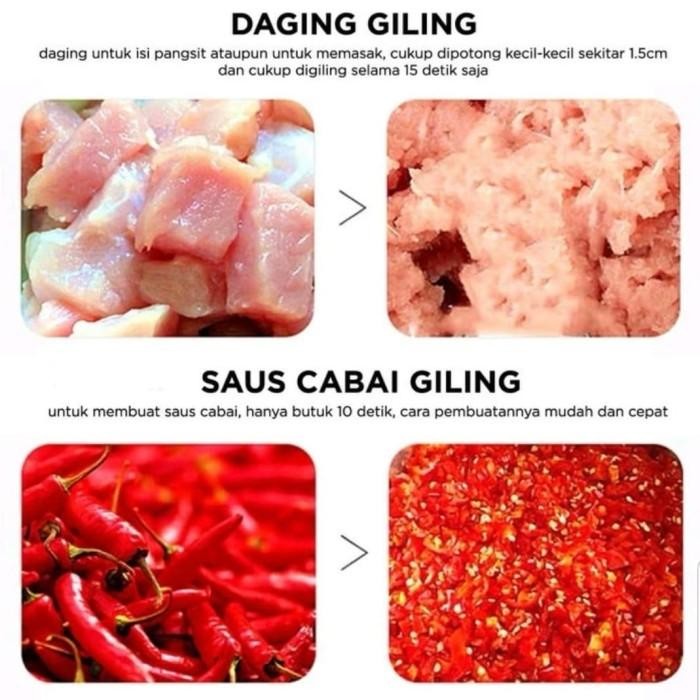 Jual Big Size Blender Capsule Cutter Quatre Chopper Giling Daging Es ...