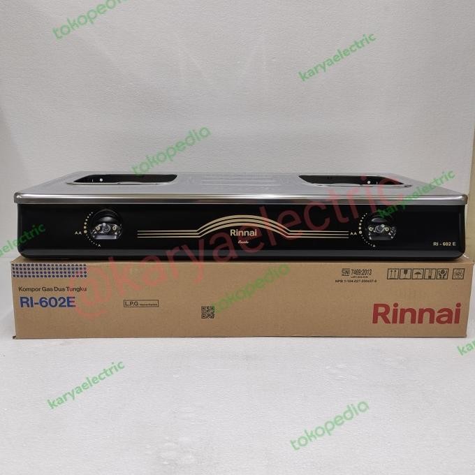 Jual KOMPOR GAS RINNAI GARANSI 2TUNGKU RI-602E ORIGINAL | Shopee Indonesia