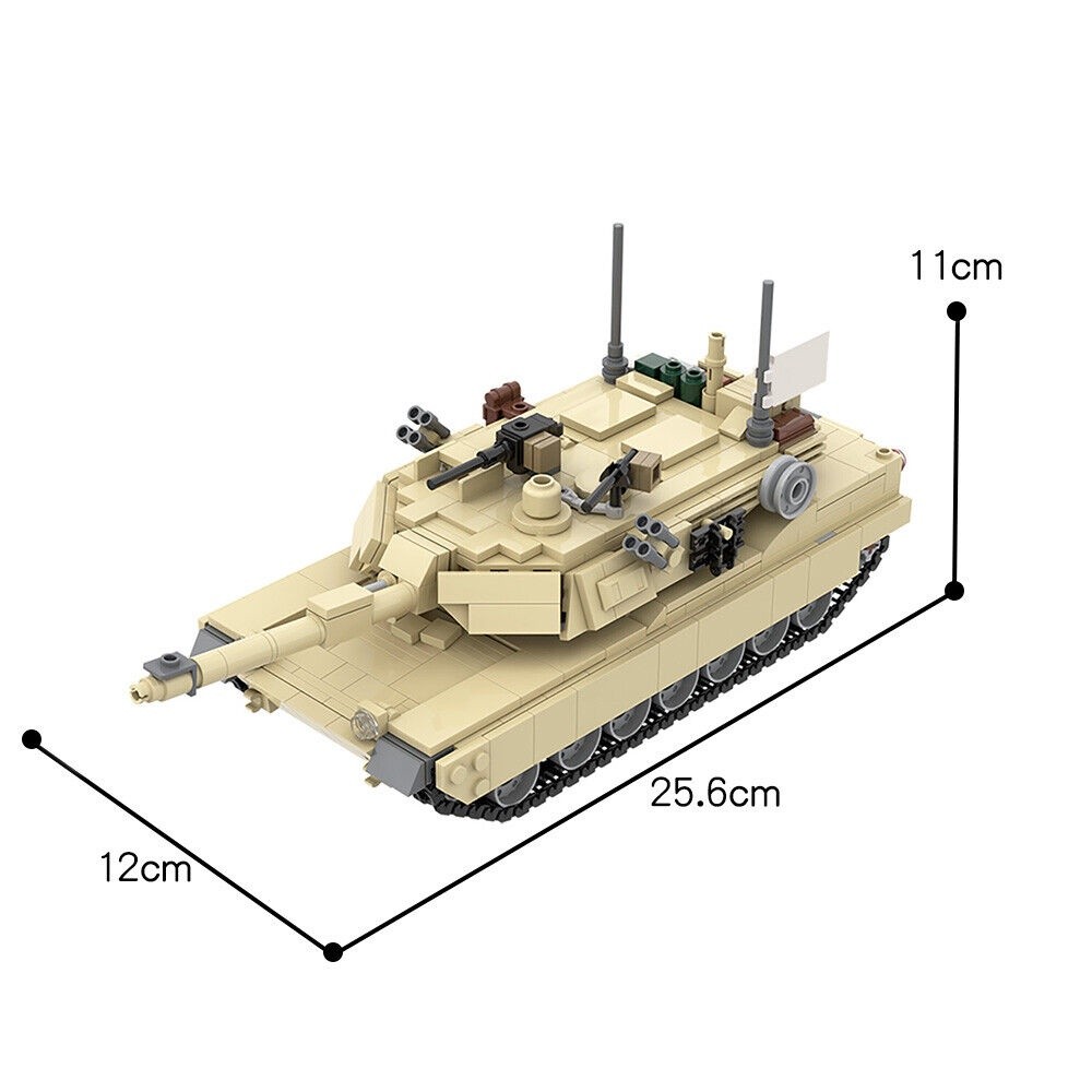Jual MOC-36237 M1A2 Tangki Abrams dengan Mainan Bangunan Interior M1A2 ...