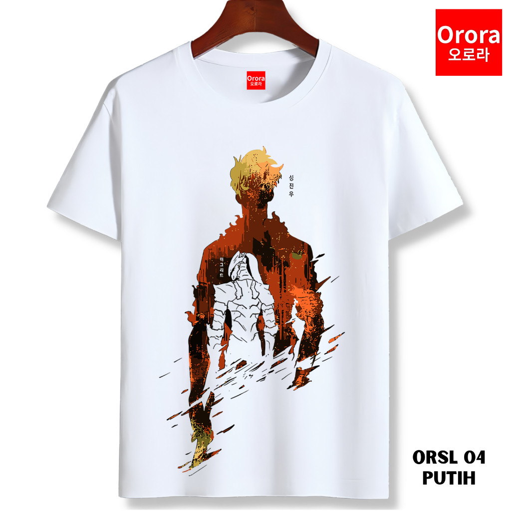 Jual ORORA Baju Kaos Putih Pria | Solo Leveling | Kaos Distro Pria Kata ...