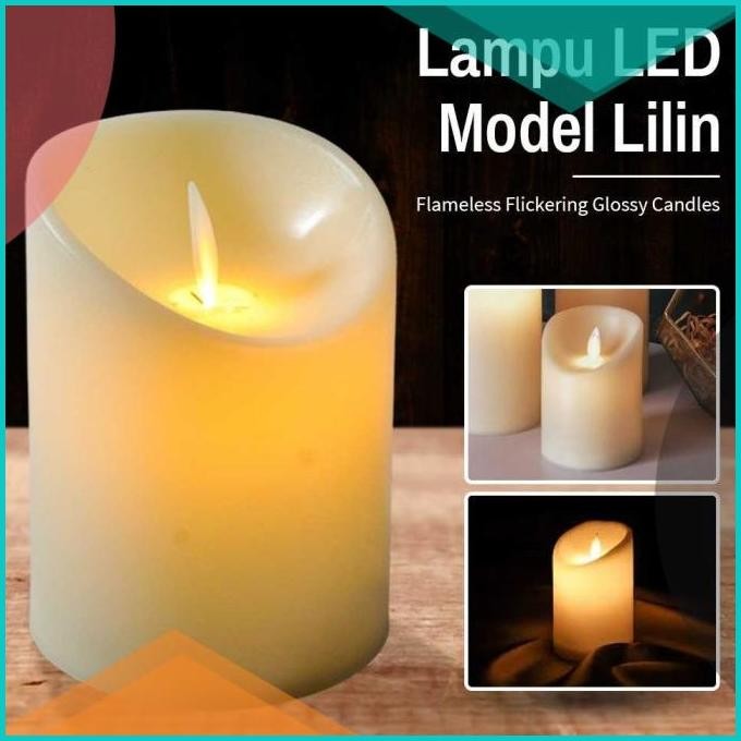 Jual Lampu Lilin LED Candle Light Elektrik Model Lilin Api Goyang MURAH ...