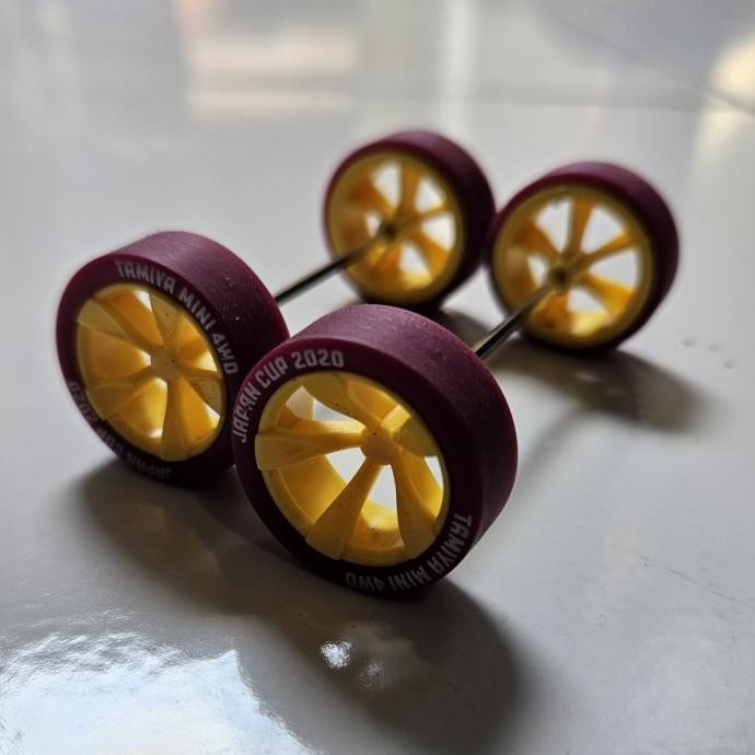 Jual Ban Jadi Tamiya Stb Pro Velg 5 Spoke Maroon Bubut Balance Original ...