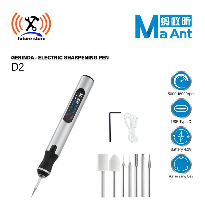 Jual Ma Ant D2 Gerinda Alat Ukir Smart Electric Sharpening Pen Grafir ...